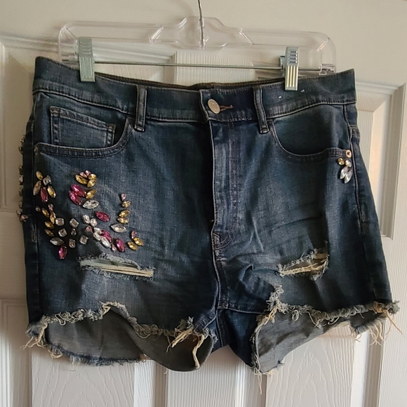 Express | Shorts | 8 Bedazzled High Rise Shorts | Poshmark